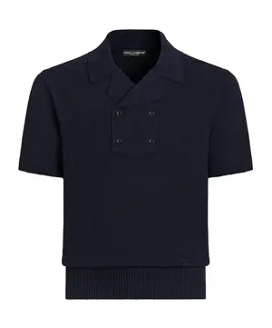 Dolce & Gabbana Dolce Gabbana Short-sleeved Polo Shirt - Blue