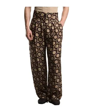 Emporio Armani Wide-leg Printed Trousers