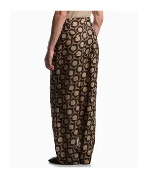 Emporio Armani Wide-leg Printed Trousers
