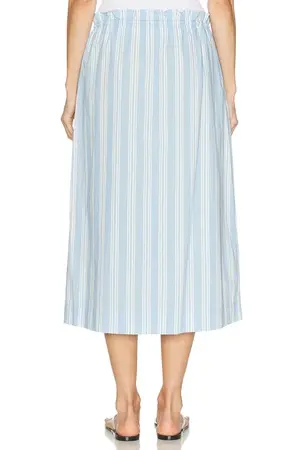 Staud Tie-waist Midi Skirt