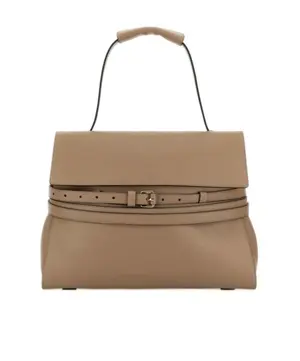 Moschino Embossed Shoulder Bag - Brown
