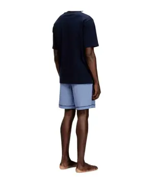 DIESEL® Logo-detail Check-pattern Pajama Set