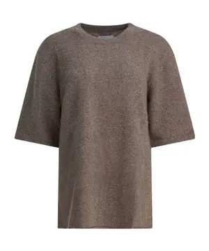 Loulou De Saison Raven Wool Blend Crewneck Sweater - Gray