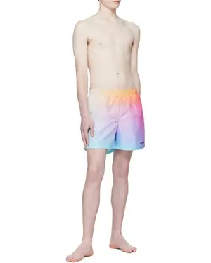 Casablanca Gradient Print Swim Shorts