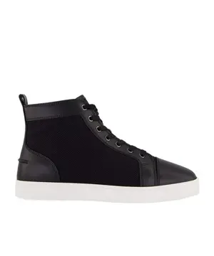 CHRISTIAN LOUBOUTIN High-top Lace-up Sneakers - Black