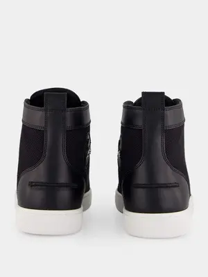 CHRISTIAN LOUBOUTIN High-top Lace-up Sneakers - Black