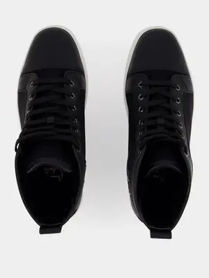 CHRISTIAN LOUBOUTIN High-top Lace-up Sneakers - Black