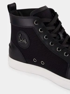 CHRISTIAN LOUBOUTIN High-top Lace-up Sneakers - Black