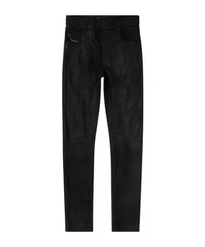 DIESEL® Five-pocket Leather Trousers