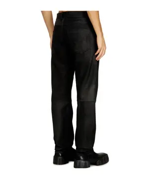DIESEL® Five-pocket Leather Trousers
