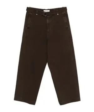 ENTIRE STUDIOS Belted Wide-leg Pants - Black