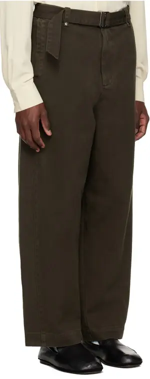 ENTIRE STUDIOS Belted Wide-leg Pants - Black