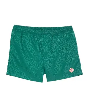 Casablanca Monogram Jacquard Swim Shorts - Green