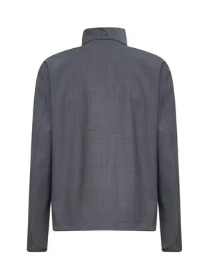 Herno High Neck Zip-up Jacket - Gray