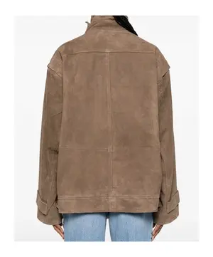 ROTATE BY BIRGER CHRISTENSEN Long-sleeved Leather Jacket