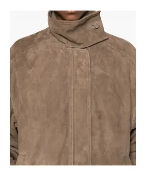ROTATE BY BIRGER CHRISTENSEN Long-sleeved Leather Jacket