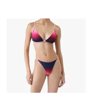 Casablanca Gradient Effect Bikini Top - Red