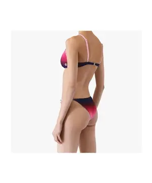 Casablanca Gradient Effect Bikini Top - Red