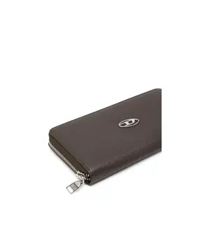 DIESEL® Logo Zip Wallet - Brown