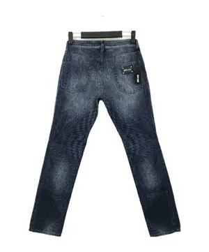 Just Cavalli Faded Details Denim Trousers