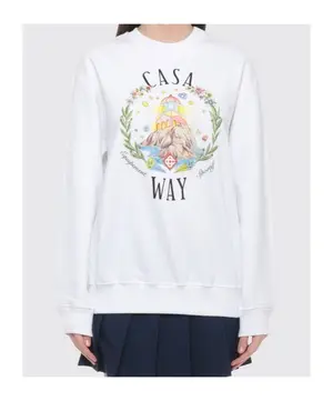 Casablanca Crewneck Graphic Sweatshirt - White