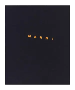 Marni Logo Printed Crewneck T-shirt - Black