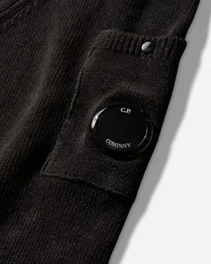 C.P. COMPANY Polo Collar Lens Knitted Sweater