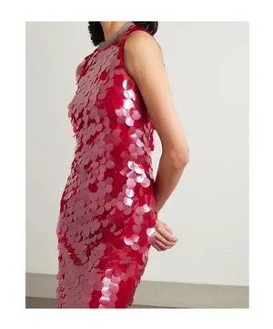 16Arlington Tovia Sequined Stretch-tulle Midi Dress