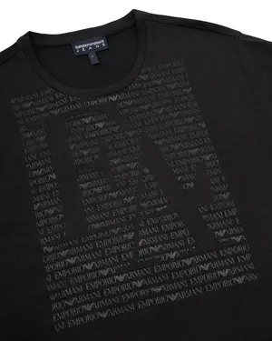 Emporio Armani T-shirt With Round Neck - Black