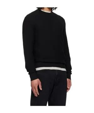 Hugo Boss Textured Crew Neck Sweater