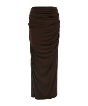 ENTIRE STUDIOS Drape Maxi Skirt - Black