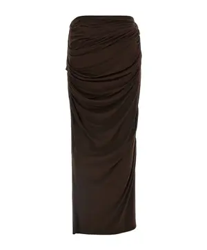 ENTIRE STUDIOS Drape Maxi Skirt - Black
