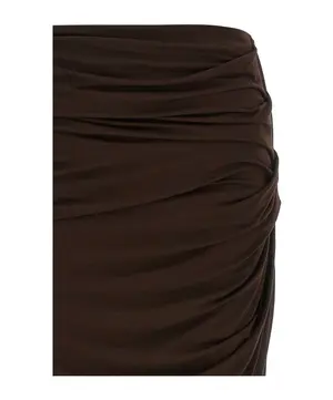 ENTIRE STUDIOS Drape Maxi Skirt - Black
