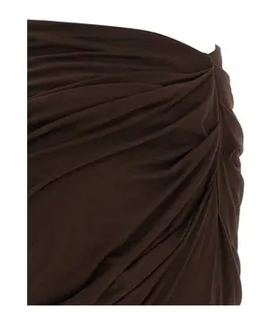 ENTIRE STUDIOS Drape Maxi Skirt - Black