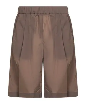 Herno Pleated Elastic-waist Shorts