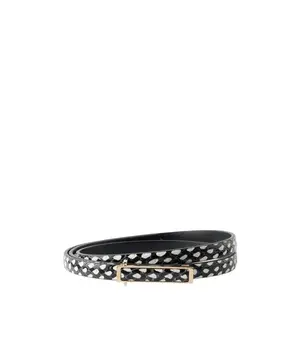 TOM FORD Snake-effect Leather Belt - Black