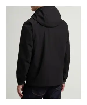 Woolrich Softshell Zip-up Hooded Jacket - Black