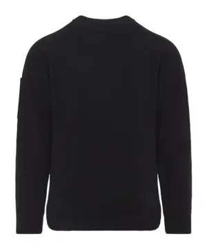 C.P. COMPANY Long-sleeved Crewneck Jumper - Black