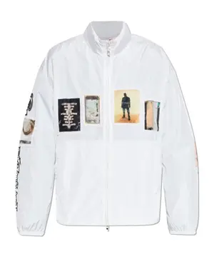 DIESEL® J Claus A Gsbr Zip-up Jacket With Stand Collar - No