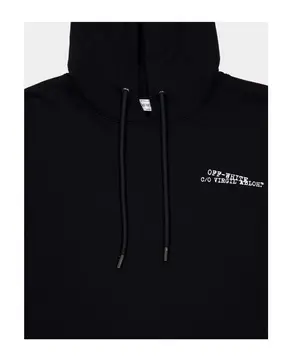 Off-White Drawstring Hoodie - Black