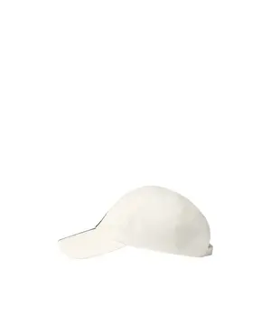 Gucci Cotton Baseball Cap With Web Detail - White