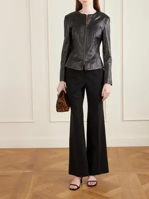Staud Wells Leather Jacket