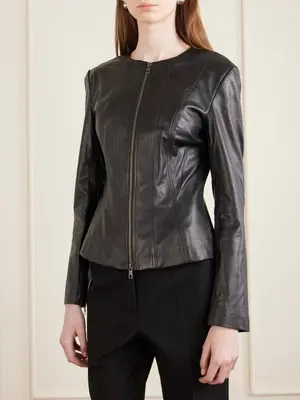 Staud Wells Leather Jacket