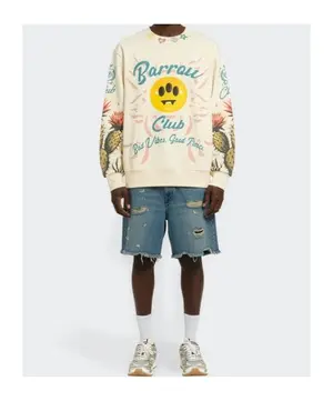 BARROW Club Cactus Print Sweatshirt