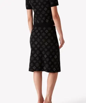 Casablanca Patterned Wrap Midi Skirt