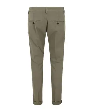 DONDUP Mid-rise Straight Leg Trousers - Green