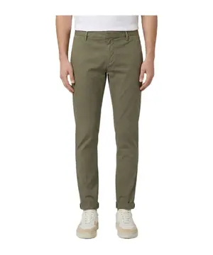 DONDUP Mid-rise Straight Leg Trousers - Green