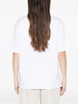GANNI Crewneck T-shirt - White