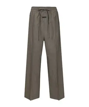Fear Of God Fear Of God Wide-Leg Drawstring Pants Grey