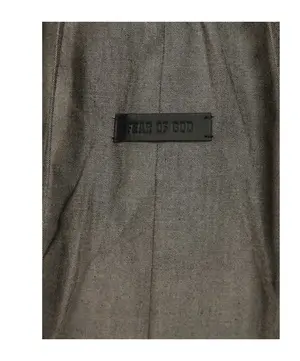 Fear Of God Wide-leg Drawstring Pants - Grey